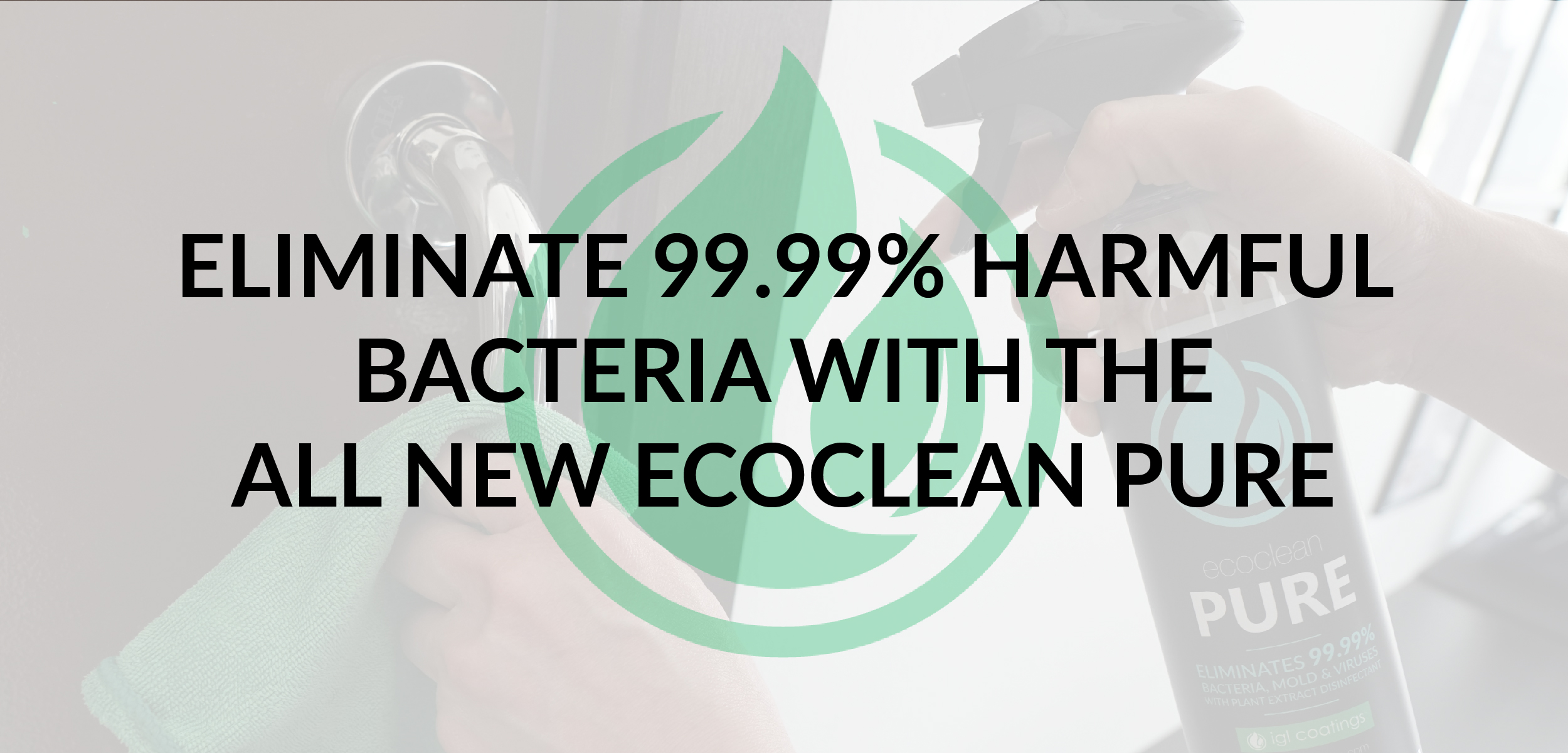 Plant-Based Surface Sanitizer ecoclean pure Eliminates 99.99% Viruses ...